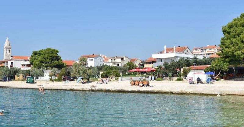 Modern Apartment Right on the Janice Beach in Pakostane, Centre 50 M ...