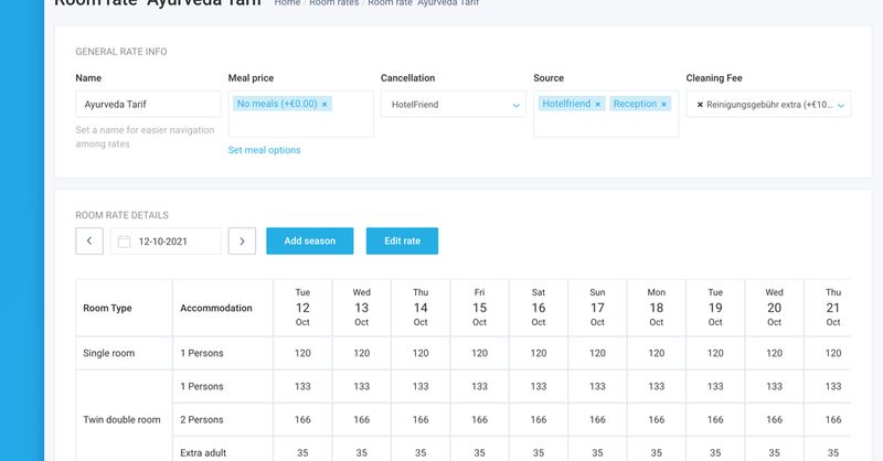 Room Rates Guide - HotelFriend Help Center